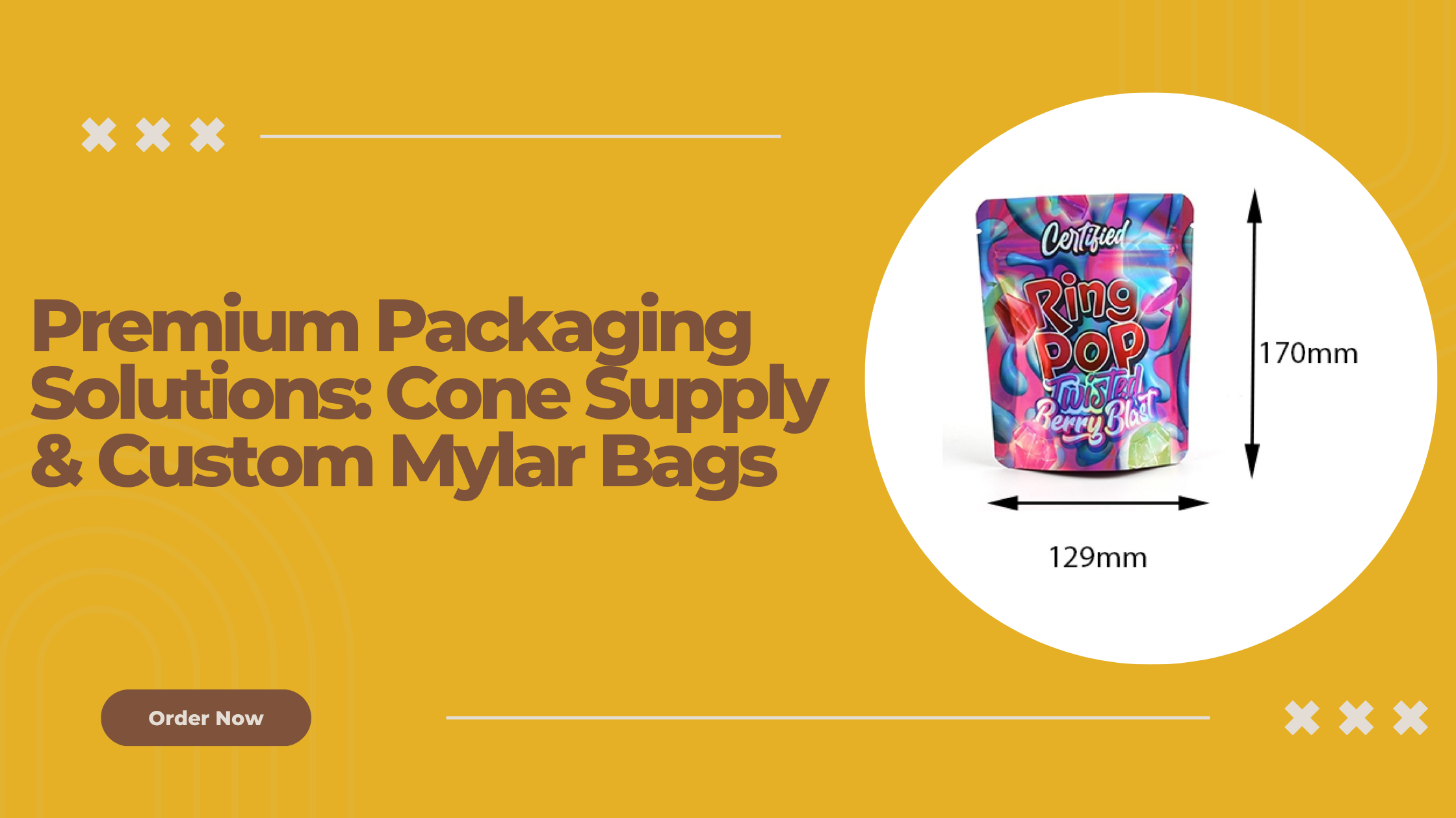 Premium Cone Supply and Custom Mylar Bag Online